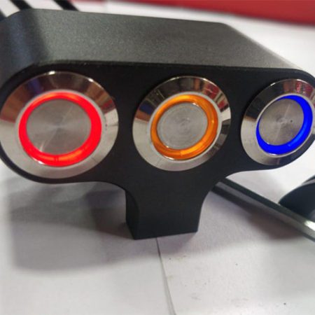 CNC | Three Button Motorcycle Switch Module (Universal) | MotorbikeCustoms