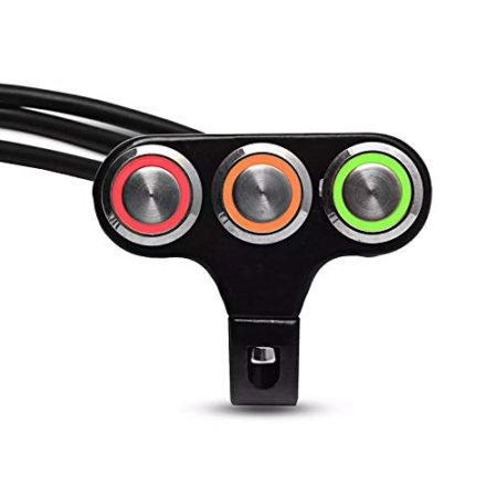 CNC | Three Button Motorcycle Switch Module (Universal) | MotorbikeCustoms
