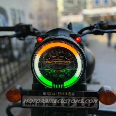 HJG Meteor 350 Headlight (90-110Watts) | MotorbikeCustoms | Check Now!