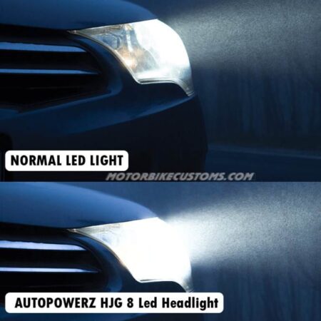 HJG M8 LED Headlight Bulb (1pc) (80-100 watts) | MotorbikeCustoms ...