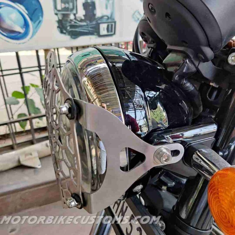 Headlight Grill For Royal Enfield Meteor 350 | MotorbikeCustoms | Check ...