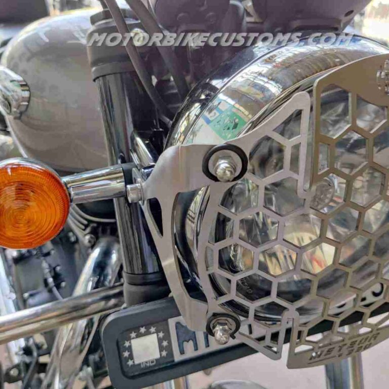 Headlight Grill For Royal Enfield Meteor 350 | MotorbikeCustoms | Check ...