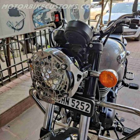 Headlight Grill For Royal Enfield Meteor 350 | MotorbikeCustoms | Check ...