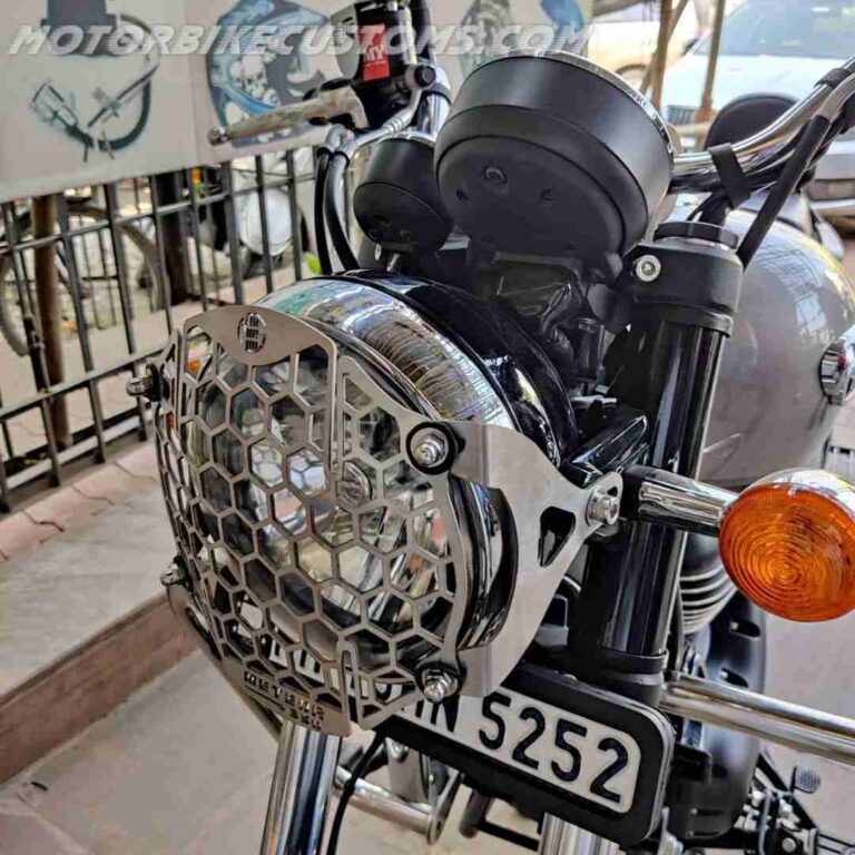 Headlight Grill For Royal Enfield Meteor 350 | MotorbikeCustoms | Check ...