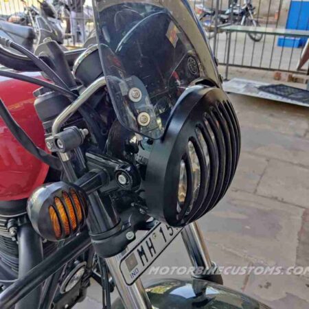 Meteor 350 Full Grill Set For Headlight All Light Parts Protection ...