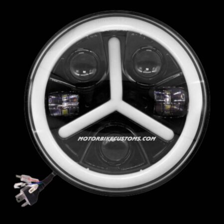 Mercedes Design LED Headlight With Full Ring DRL (90-110Watts)