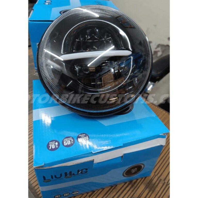 LIU HJG Minus Design LED Headlight For Royal Enfield Without DRL