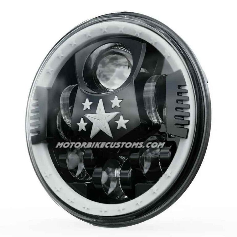 Turbine Style Headlight (90-110Watts) | MotorbikeCustoms