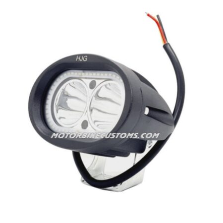 HJG Oval Shape LED Fog Light With DRL (1pc) (20 Watts) | MotorbikeCustoms