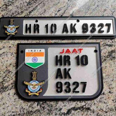 Indian Army Edition Number Plates | MotorbikeCustoms | Buy Now!
