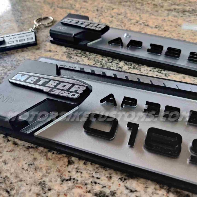 Customized Number Plate For Meteor | MotorbikeCustoms | Check Now!