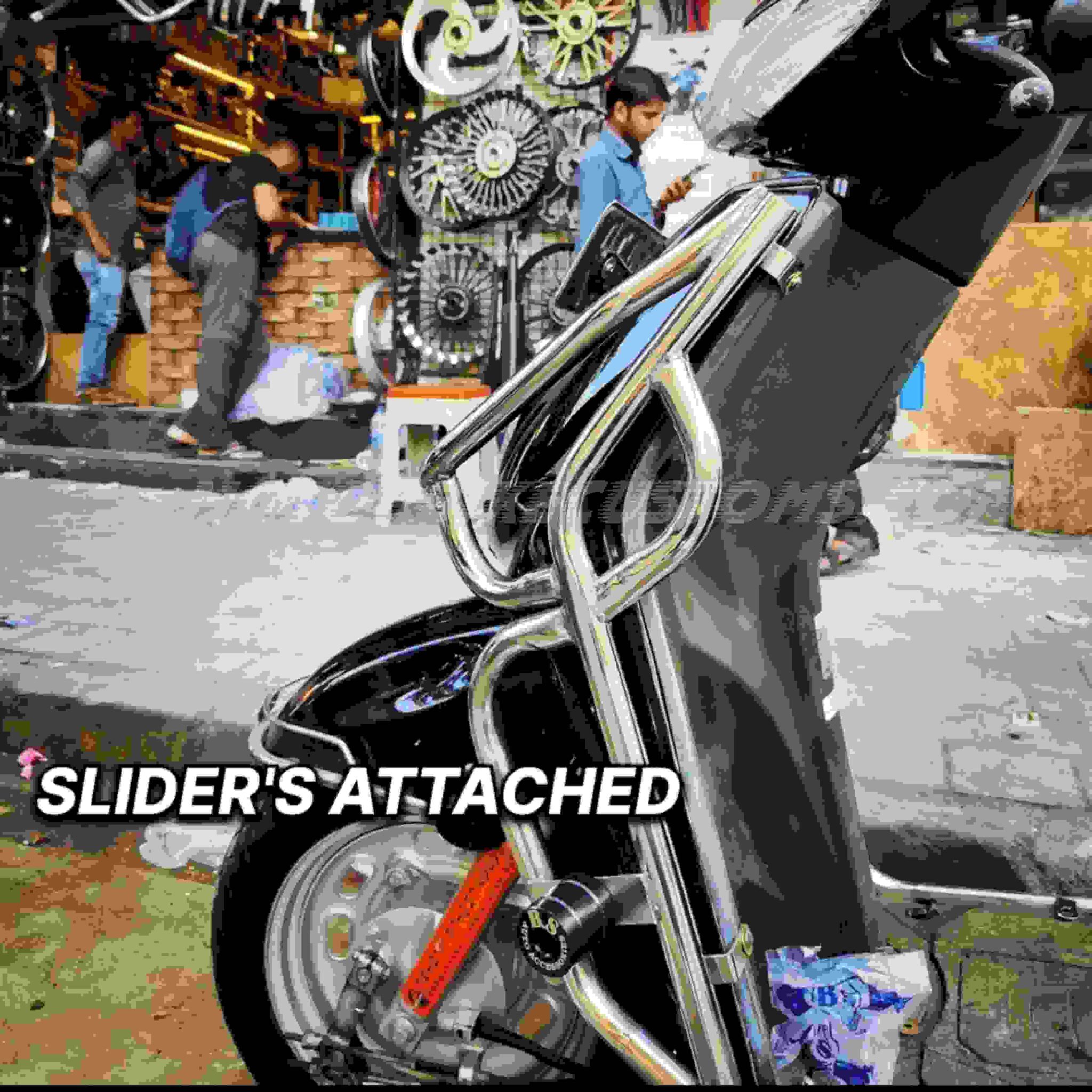Premium Backrest For Honda H'ness CB350 | MotorbikeCustoms | Check Now!