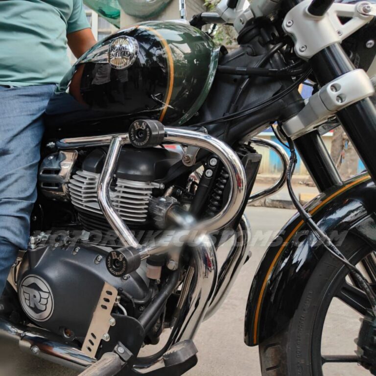 Evo Airfly Leg Guard For Royal Enfield Hunter 350 | MotorbikeCustoms
