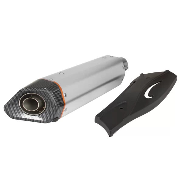 Universal Exhaust Pipe Muffler With Covers | MotorbikeCustoms | Check Now!