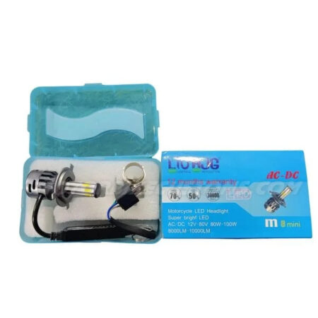 HJG M8 LED Headlight Bulb (1pc) (80-100 watts) | MotorbikeCustoms ...