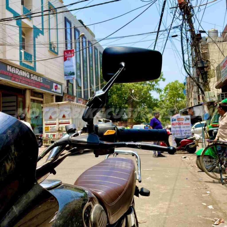 Napoleon Square Bar End or Yoke Fitting Side Mirrors