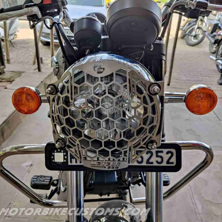 Headlight Grill For Royal Enfield Meteor 350 | MotorbikeCustoms | Check ...