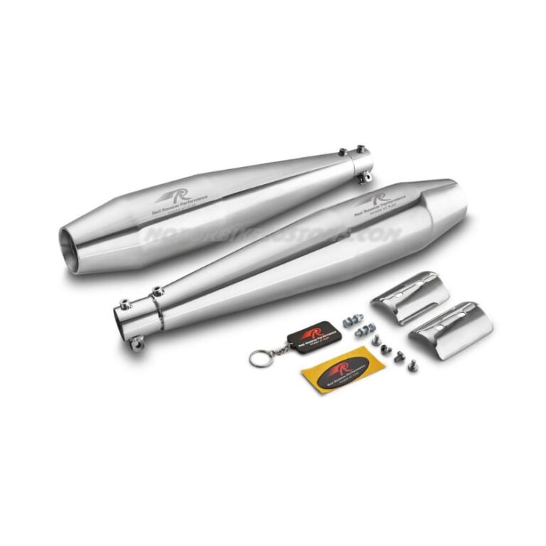 Red Rooster Stellar Exhaust Silencer For Royal Enfield | MotorbikeCustoms