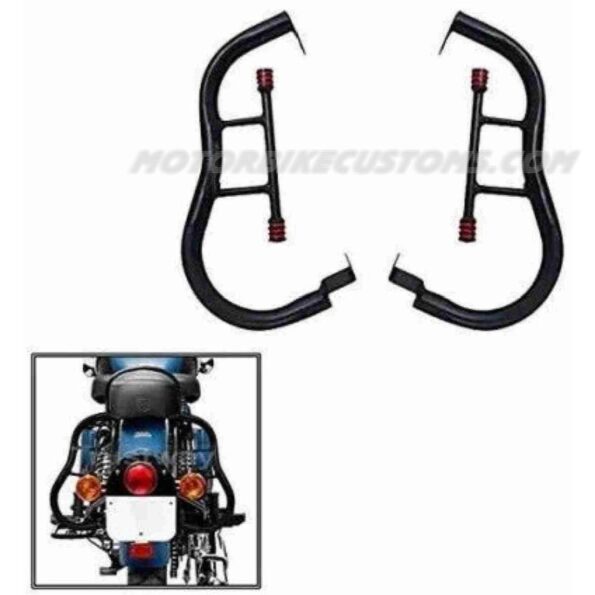 Rear Guard With Rod For Royal Enfield | MotorbikeCustoms | Check Now!