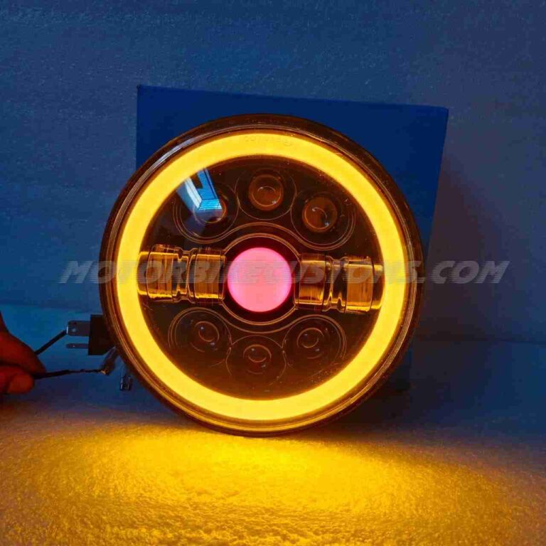 HJG Meteor 350 Headlight (90-110Watts) | MotorbikeCustoms | Check Now!